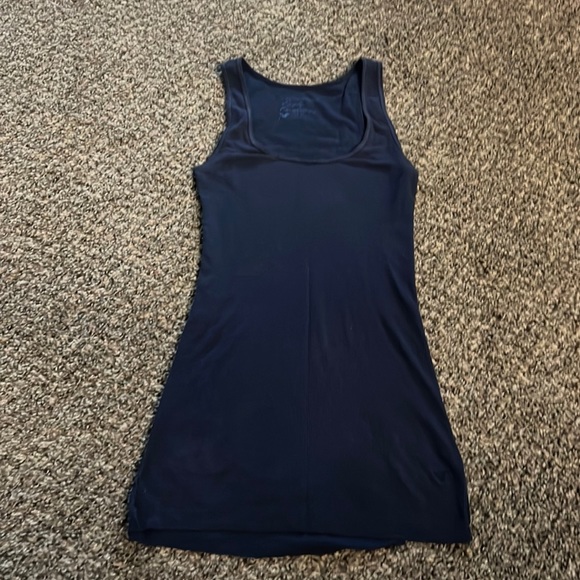 American Eagle Outfitters | Tops | Full Length Navy Tank Top | Poshmark